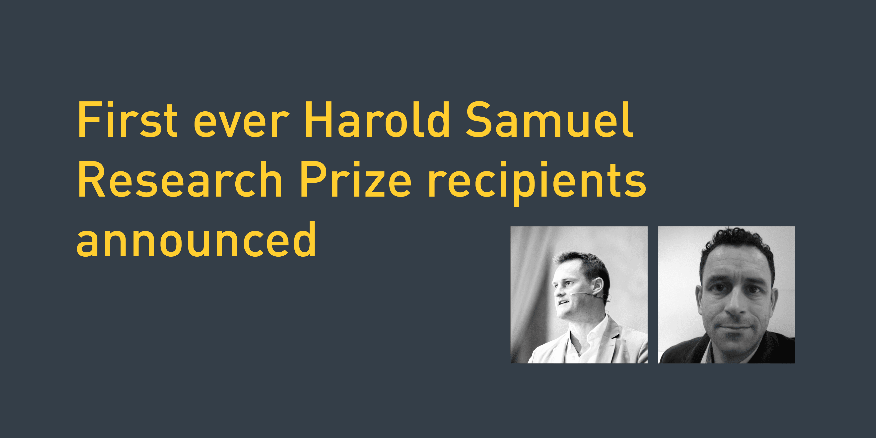 First ever Harold Samuel Research Prize recipients announced ...
