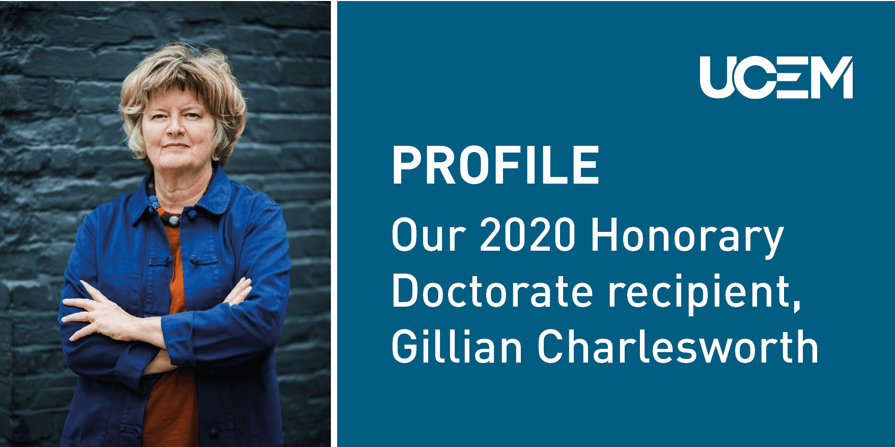 Profile: Our 2020 Honorary Doctorate recipient, Gillian Charlesworth ...