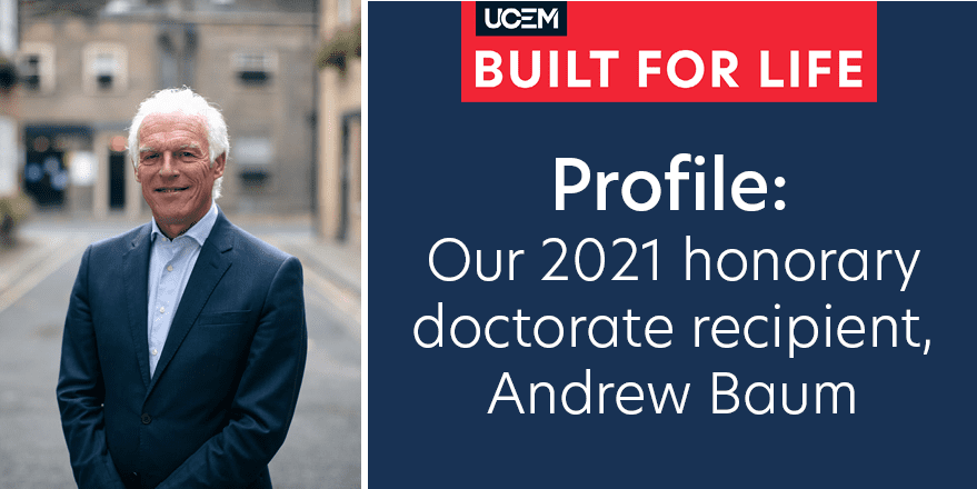 Profile: Our 2021 honorary doctorate recipient, Andrew Baum ...