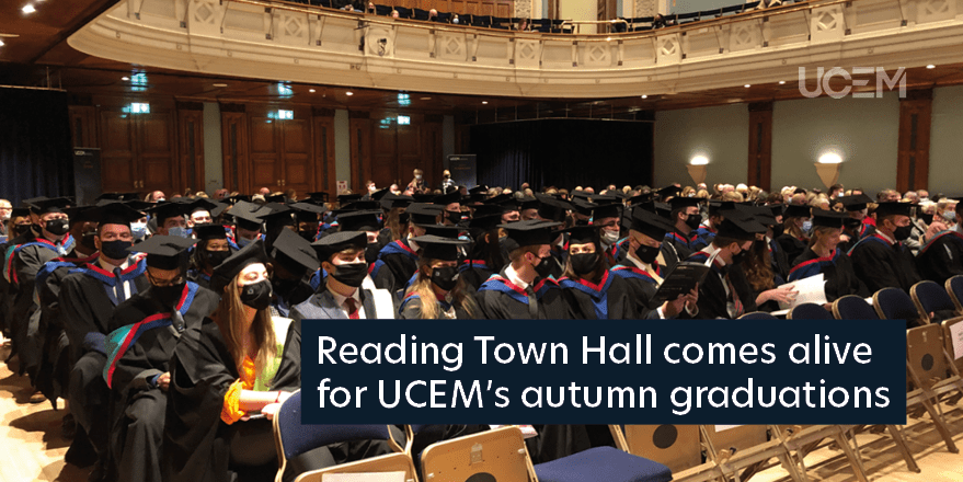Reading Town Hall comes alive for UCEM’s autumn graduations ...