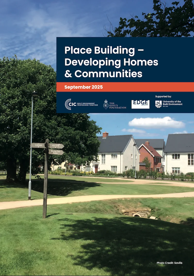 Place Building – Developing Homes & Communities - University of the Built Environment